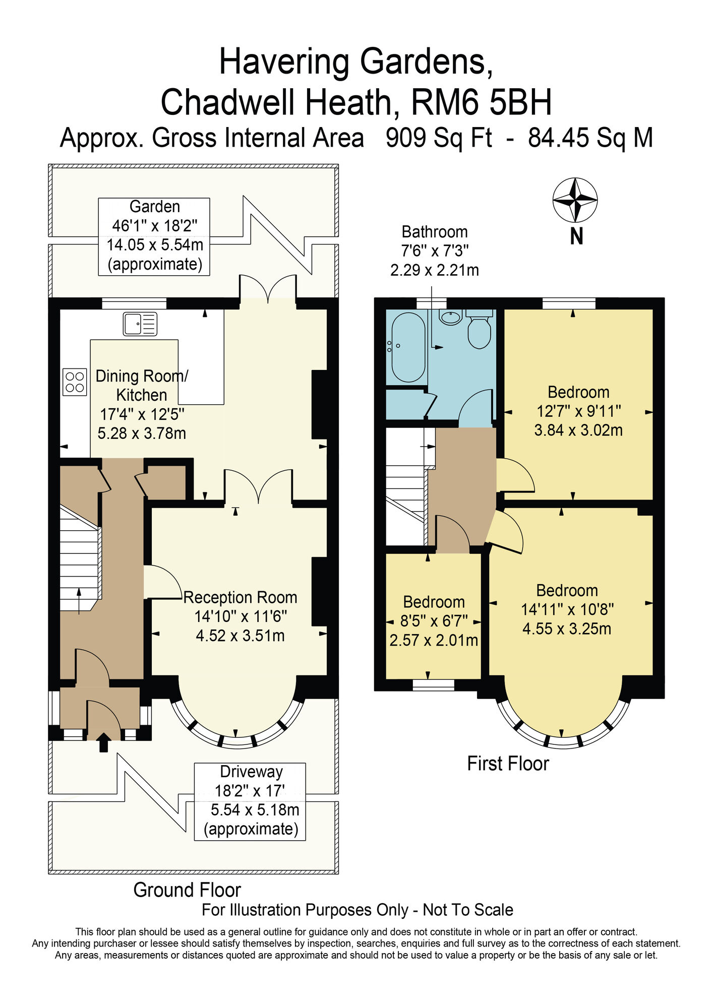 3 Bedroom Mid Terrace House For Sale Havering Gardens Chadwell Heath